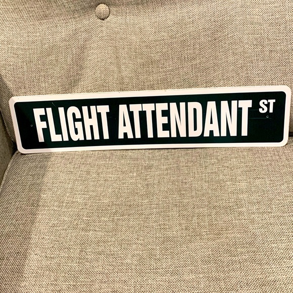 Art | Flight Attendant Sign | Poshmark
